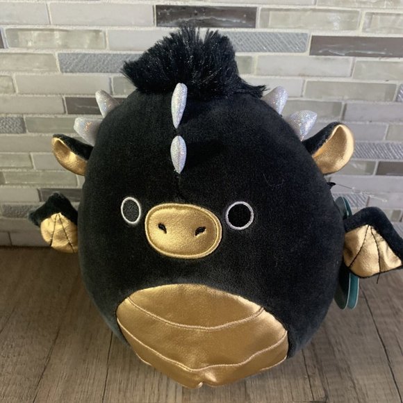 Squishmallows | Toys | New Squishmallow 75 Luxmen Black Gold Dragon ...